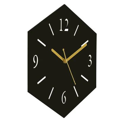 PROCLOCK Acrylic Hexagonal Analog Designer Wall Clock For Living Room ...