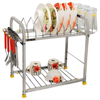 SLIMSHINE Stainless Steel Kitchen Dish Rack 15X15 Inch - JioMart
