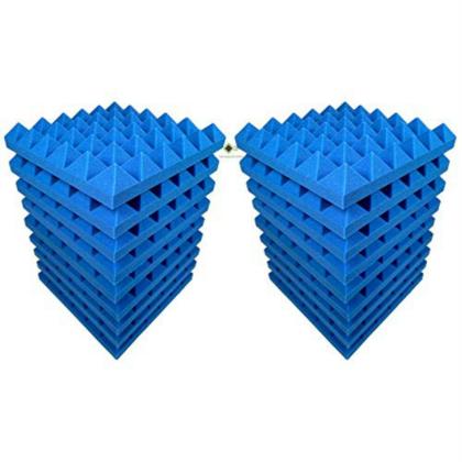 YGM Acoustic Foams Blue Pyramid Soundproofing Studio Acoustic Foam - 2 ...