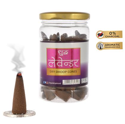 SHYAM KRIPA LEVENDER Pure LEVENDER with Touch of Kapoor Dry DHOOP Cone ...