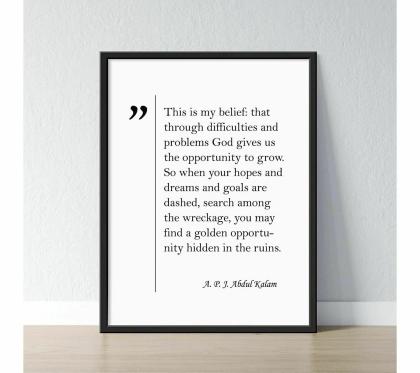 Colossal Art House Rectangular APJ Abdul Kalam Motivational Quotes ...