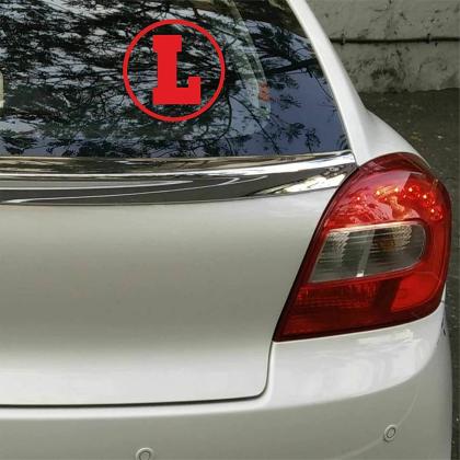 CVANU L-Board Learning License Symbol Exterior Sticker & Decal Vinyl ...