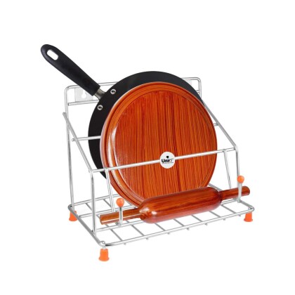 Unify Stainless Steel Chakla Belan Tawa Stand for Kitchen, Rolling Pin ...