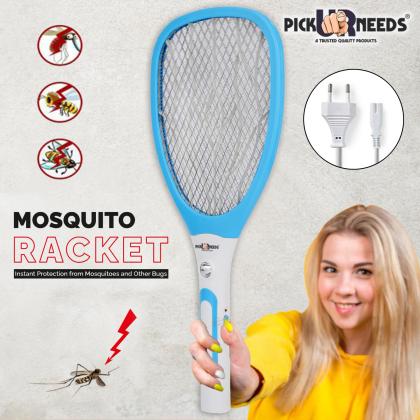 Pick Ur Needs Rechargeable Mosquito Racket/ Bat with Torch, Wire ...