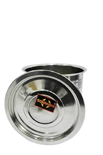 Sonanshi Silver Stainless Steel Atta Tanki With Lid 20 L - JioMart