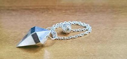 Jet International Silver Double Pt Dowsing Healing Pendulum - JioMart