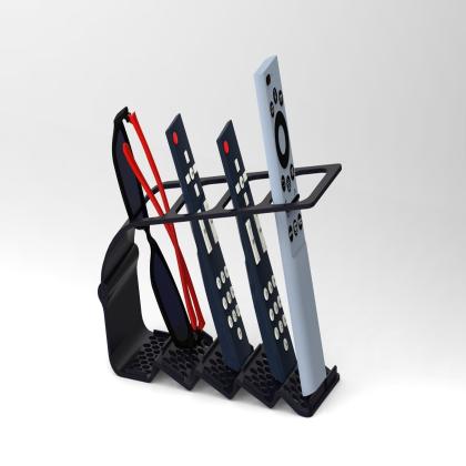 NIPAN 4 Compartment AC, TV, DVD, Settop Box Remote Organizer Storage ...