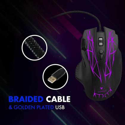 Wings Crosshair 200 Wired Optical Gaming Mouse Usb 3.0, Black - JioMart