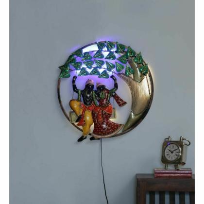 DecoCraft Iron handmade Radhe Krishna Pair wall decor Home decor Living ...