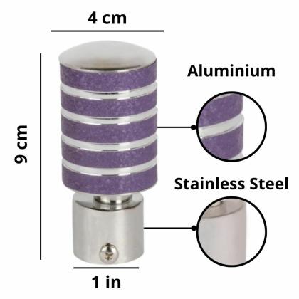 ZYREX Decorative Stainless Steel Curtain Bracket with Support 1 Inch ...