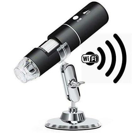 Microware Jiusion-Wifi Microscope Metal USB Digital Microscope,Black ...