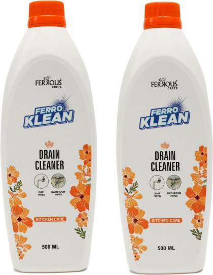 FERROKLEAN Drain Cleaner Cleans And Maintains The Drainage System 1000 ml - Pack Of 2 - JioMart
