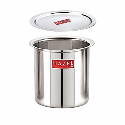 HAZEL Steel Milk Pot with Lid | Stainless Steel Milk Boiler Container ...