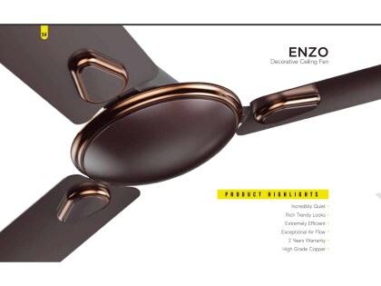 Goldmedal Enzo 1200 Mm Ceiling Fan 3 Blades 'Double Ball Bearing' Baker ...