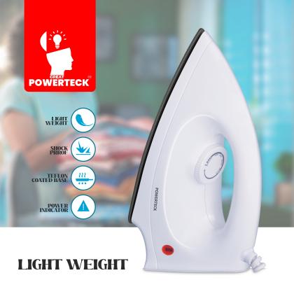 GREAT POWERTECK IT'S POWER OF INDIA BULLET IRON 750W . DRY IRON Light ...