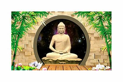 Divinedesigns Multicolor Vinyl Bricks Gautam Buddha Sticker - JioMart