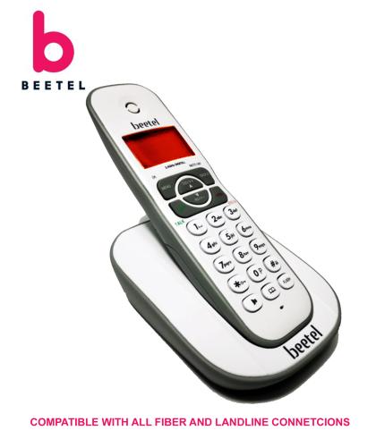 Beetel X73 Cordless 2.4Ghz Landline Phone with Caller ID Display, 2-Way ...