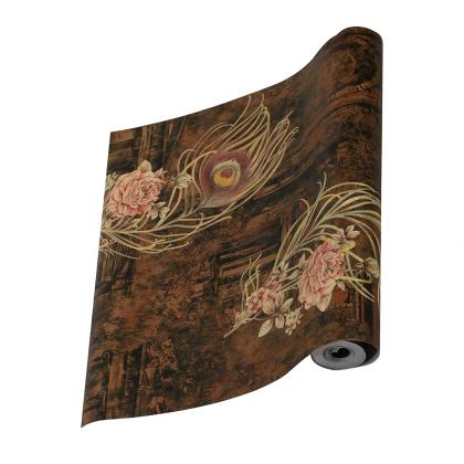 Kacper Multicolor Polyvinyl Chloride Peacock 3D Pvc Coated Washable ...