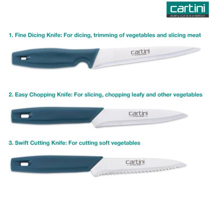 Godrej Cartini Steel Knife Set 3 pcs - JioMart