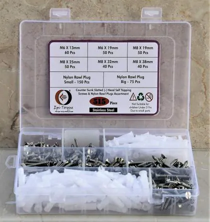 Epi-Torque Counter Sunk Slotted Minus Head Full Threaded Screws with ...