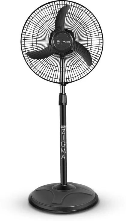 Zigma Bullet 400 Mm 3 Blade Pedestal Fan, Black - JioMart