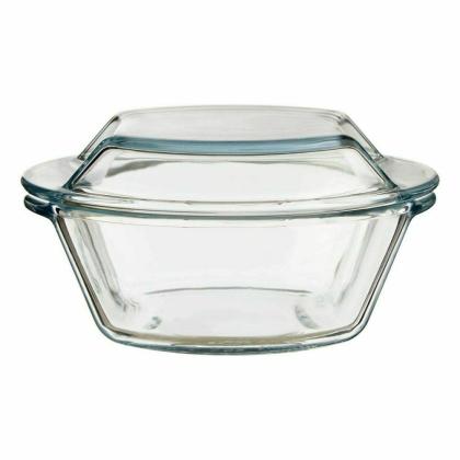 Femora Round Borosilicate Microwave Safe Casserole 1.5 L+ 0.5 L (2 pcs ...