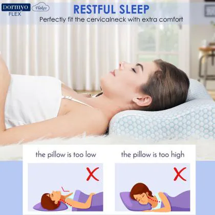 Dormyo Flex Orthopedic Contour Ergonomic Cervical King Size Pillow, - JioMart