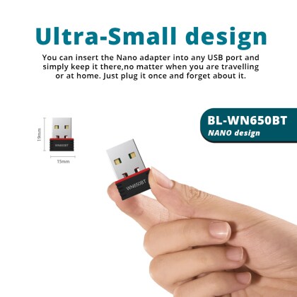 MATCH LB-LINK USB Bluetooth Adapter + Wi-Fi Dongle for PC, Printers ...