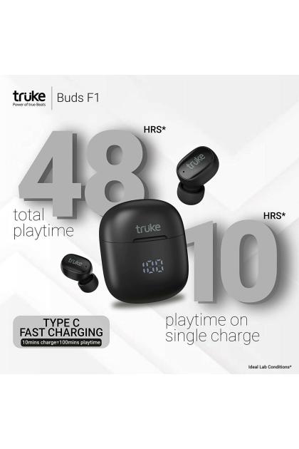 truke Buds F1 Bluetooth 5.3 Truly Wireless in Ear Earbuds with mic, 48H ...
