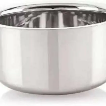 Liolis The Indian Craftsman Stainless Steel Round Bottom Bhagona/Patila ...