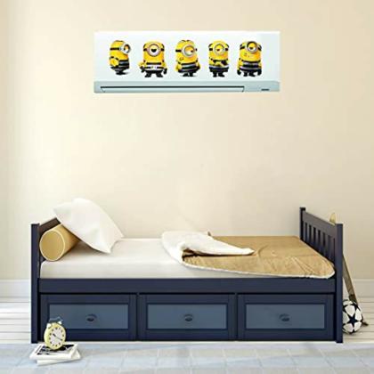 Divinedesigns Multicolor Vinyl Angry Minions Air Conditioner Sticker ...
