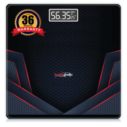 Healthgenie Digital Weight Machine Thick Tempered Glass LCD Display ...