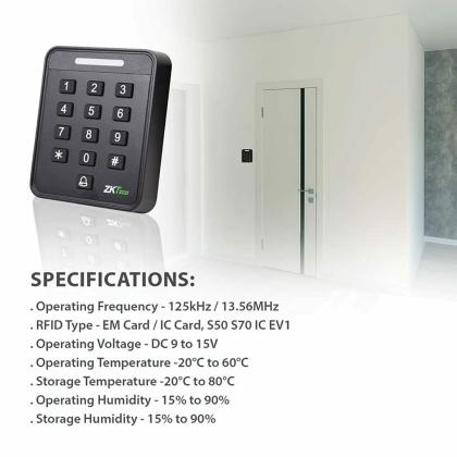 ZKTeco SA40 simple Standalone access control system with passcode and ...