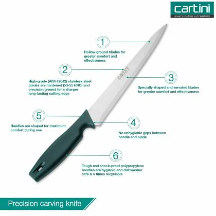 Cartini Precision Carving Knife - Yellow - JioMart