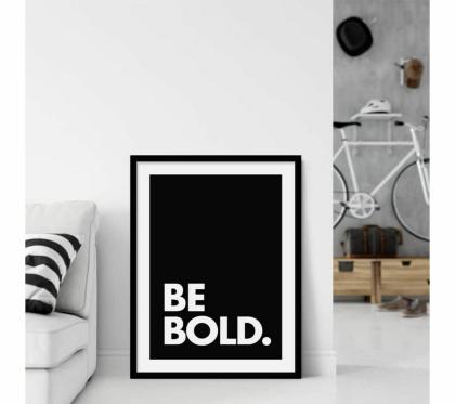 Colossal Art House Rectangular Multicolor Medium Be Bold Motivational ...