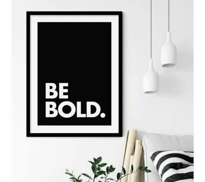 Colossal Art House Rectangular Multicolor Medium Be Bold Motivational ...