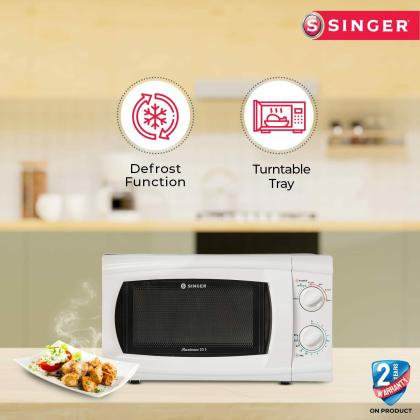 Singer Maxiwave 20S Solo Microwave Oven 20 Litres (1200 Watts, White ...