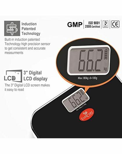 EASYCARE Battery-Free Weighing Scale Black - JioMart