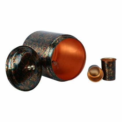 JR Handicrafts World Clear Matka Paisley Print Pure With Stand And Two ...