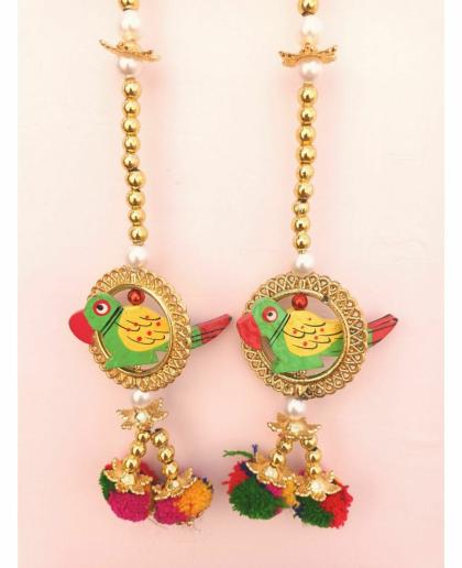 CREYENTES Ganpati Toran For Door Latest Design With Green Tessal Toran ...