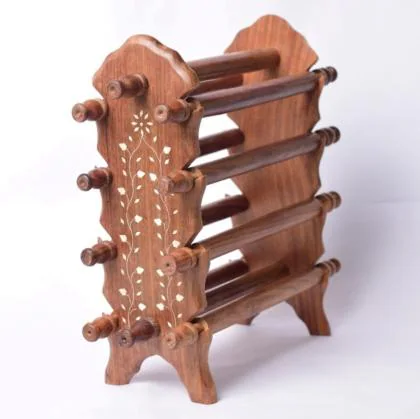 asad Wooden Bangle Stand with 8 Rod (Sheesham)/ Churi Stand/ Jewellery ...