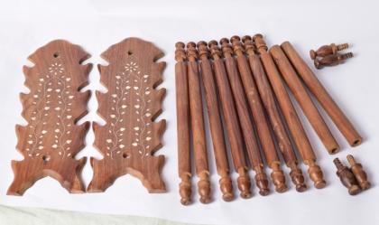 asad Wooden Bangle Stand with 8 Rod (Sheesham)/ Churi Stand/ Jewellery ...