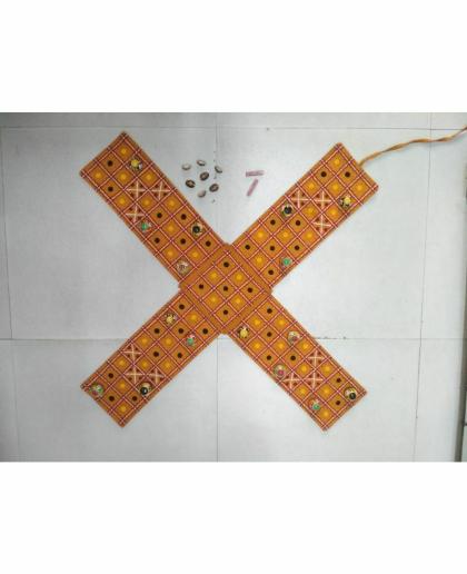 Keddar Enterprise Handmade Chausar Indian Ludo Board Game in Pawn Wood ...