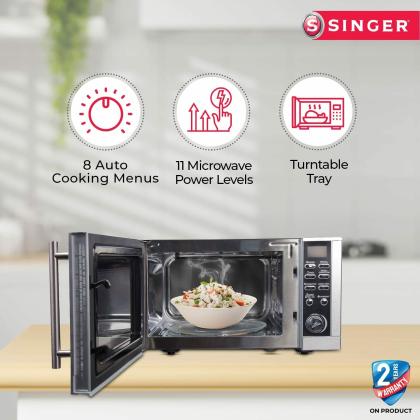 Singer Maxiwave 25CG Microwave Oven 25 Litres (1950 Watts, White) - JioMart