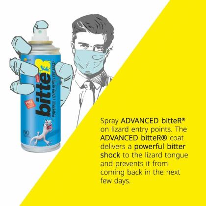 bitteR ADVANCED Powerful Lizard Repellent Spray, Effective, Easy to ...