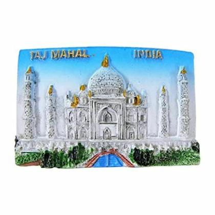Z Multicolor Polyresin Hand Crafted Traditional Design Taj Mahal Fridge ...