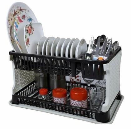 User Choise 2 Layer Dish Rack Drainer with Tray for Kitchen Dish ...