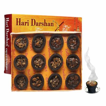 Hari Darshan Pure 100% Natural Devgandh Sambrani Cups (Pack of 2, 12 ...