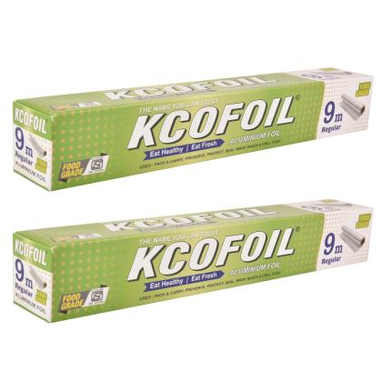 Kcofoil Aluminium Foil 9mtr Aluminium Foil Paper (Pack of 2, 18 m ...
