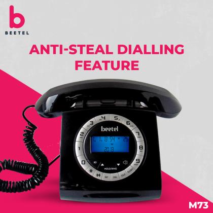 Beetel M73 White, Black Corded Landline Phone - JioMart